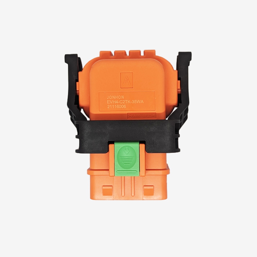 HV Connector Double 90° Male (A) Open Crimp | 35mm² 1000V 300A High Vo